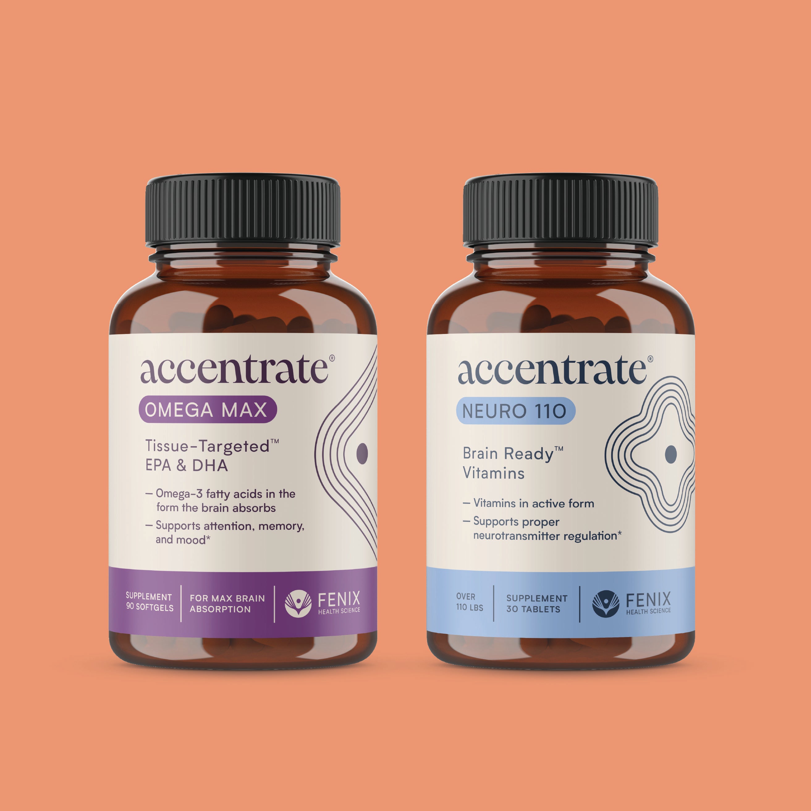 Accentrate® Omega Max & Neuro 110 Bundle | Focus & Mood Supplements ...